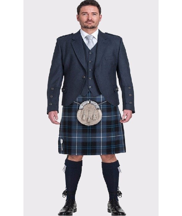 Ancient Patriot Blue Kilt Outfit - Highlander Kilt